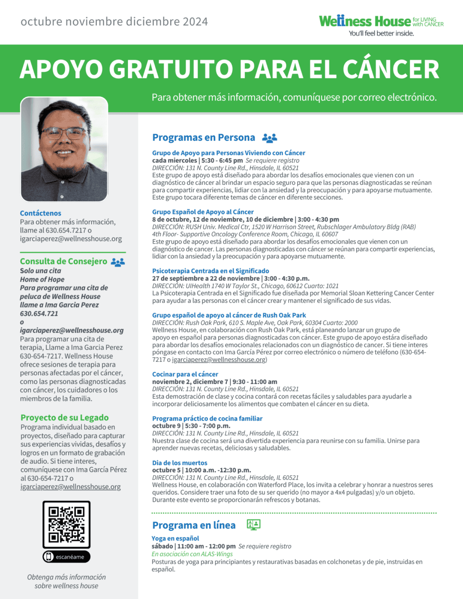 Program Guides - English and Spanish | Wellness House