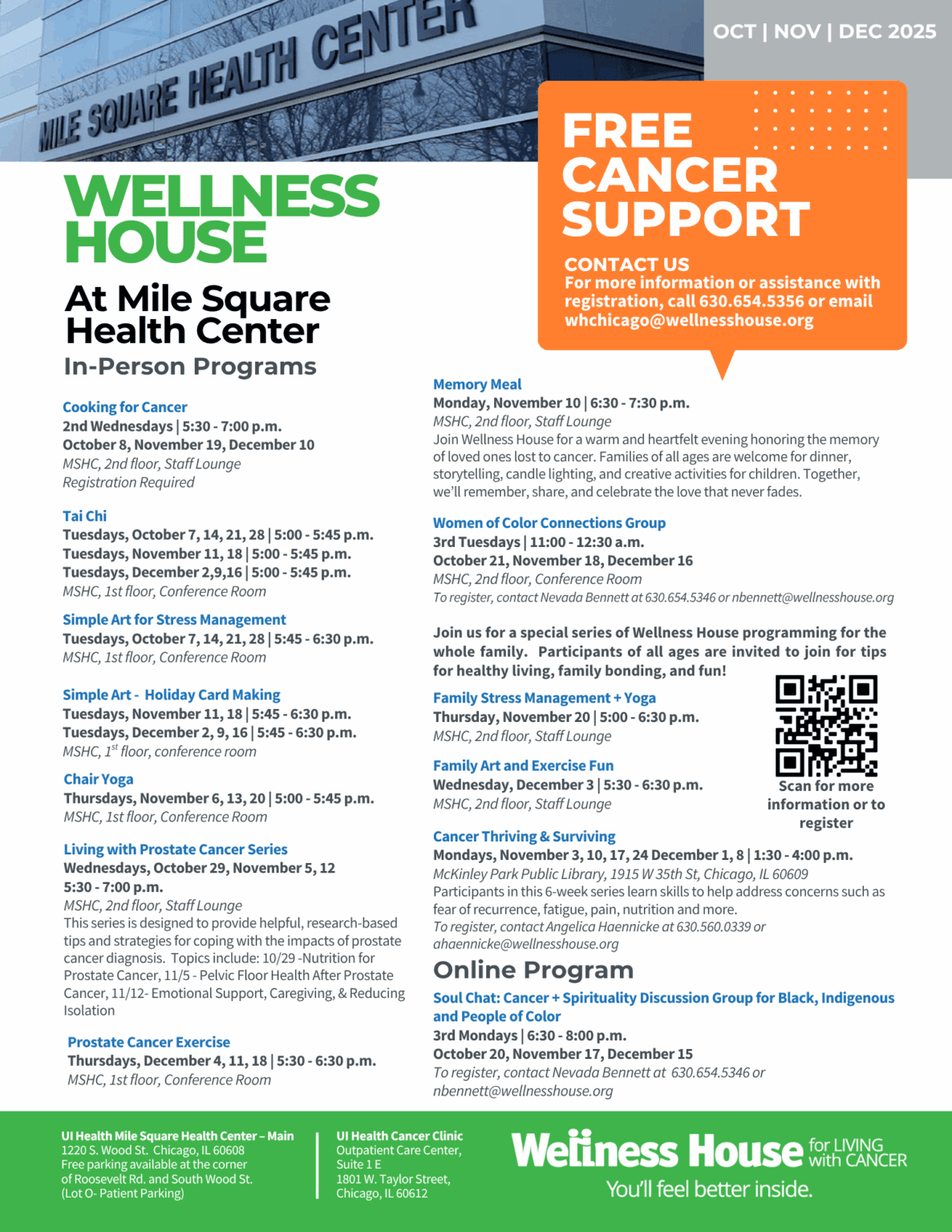 Program Guides – English and Spanish - Wellness House